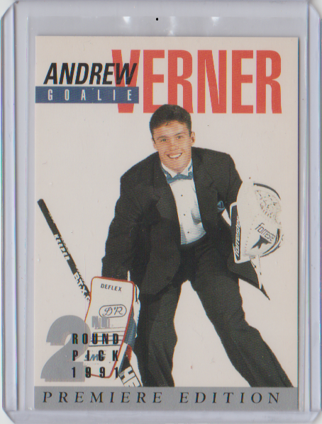 1991 Arena Draft Picks Rookie Card #25 Andrew Verner Edmonton Oilers | eBay