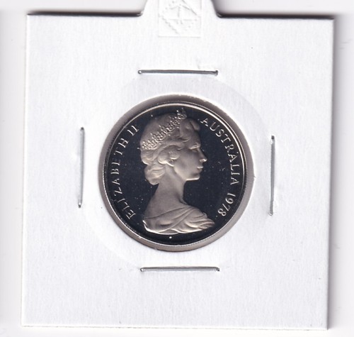 AUSTRALIAN PROOF: 1978 10 CENT COIN IN 2X2 HOLDER #3964 | eBay