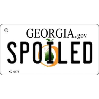 Spoiled Georgia State License Plate Tag Novelty Key Chain KC-6171 | eBay
