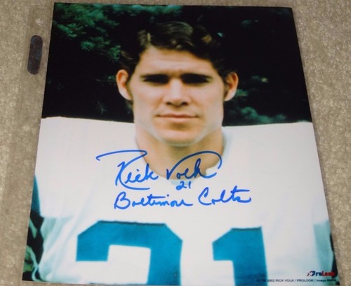 Rick Volk Autographed 8x10 Photo COA Signed Auto Michigan Baltimore ...