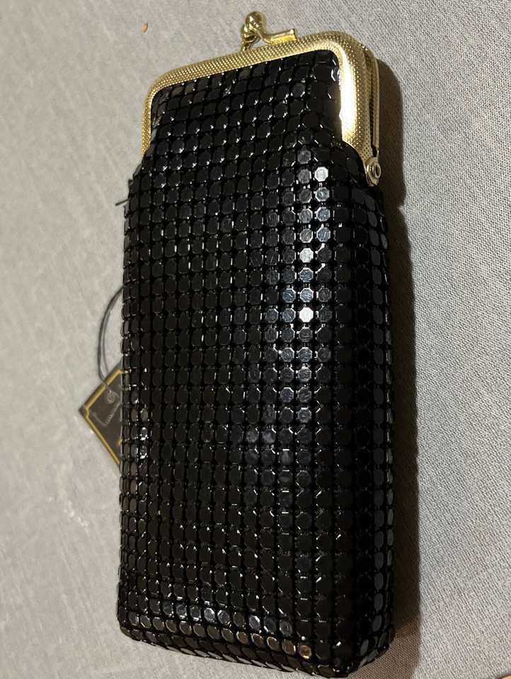 Vintage Y&S Black Mesh Cigarette Case Coin Purse GoldTone Ball Clasp | eBay