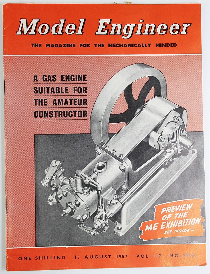 MODEL ENGINEER Magazine Model Gas Engine Cover Boats Trains August 15 ...