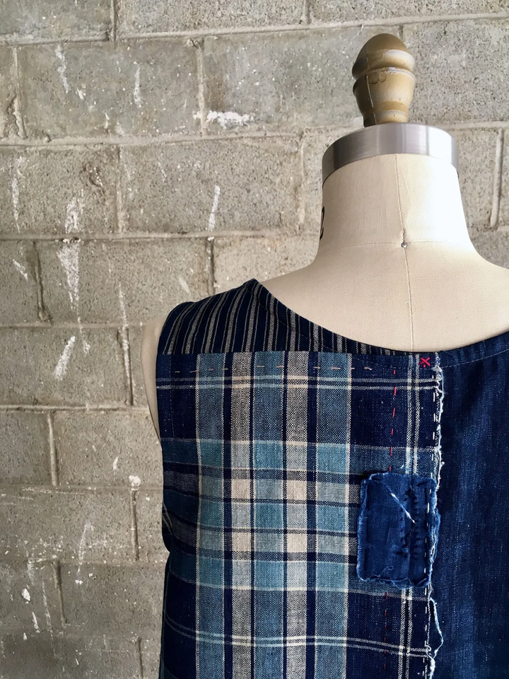 BORO DRESS WITH VERY OLD JAPANESE TEXTILE | eBay
