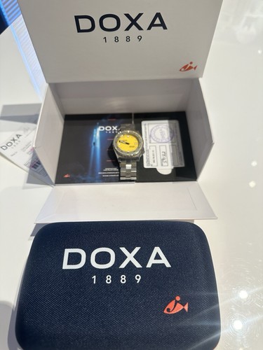 DOXA Sub 600T Divingstar Watch 40mm Yellow Dial MINT CONDITION | eBay