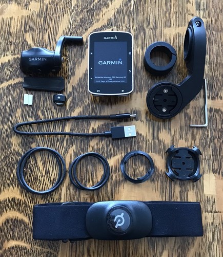 Garmin Edge 520 Cycling GPS Computer w/ Heart Rate Monitor, Mounts ...