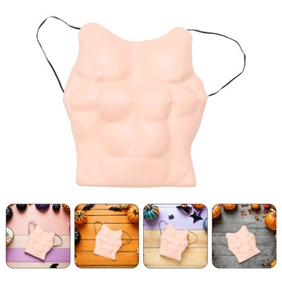 2pcs Men Muscle Outfits - Chest & Abs Fake Muscle Costume - False Skin ...
