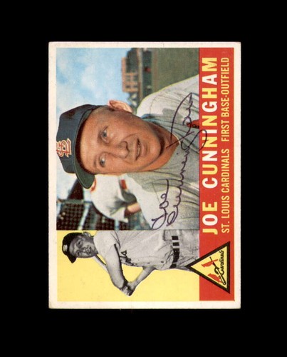 Joe Cunningham Hand Signed 1960 Topps St. Louis Cardinals Autograph | eBay