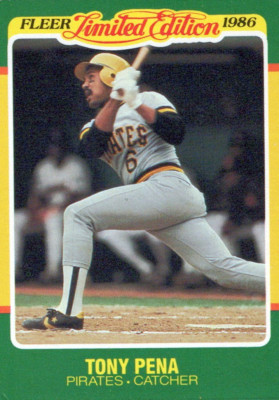 1986 Fleer Limited Edition #34 Tony Pena | eBay