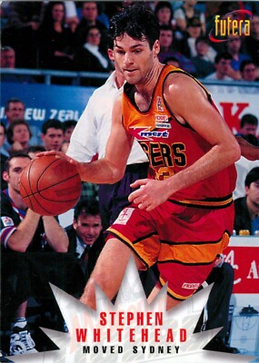 1996 Melbourne Tigers NBL Basketball Futera Card - Stephen Whitehead ...