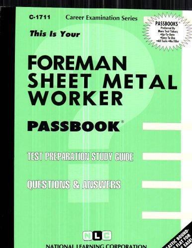 Career Examination Ser.: Foreman Sheet Metal Worker by National ...
