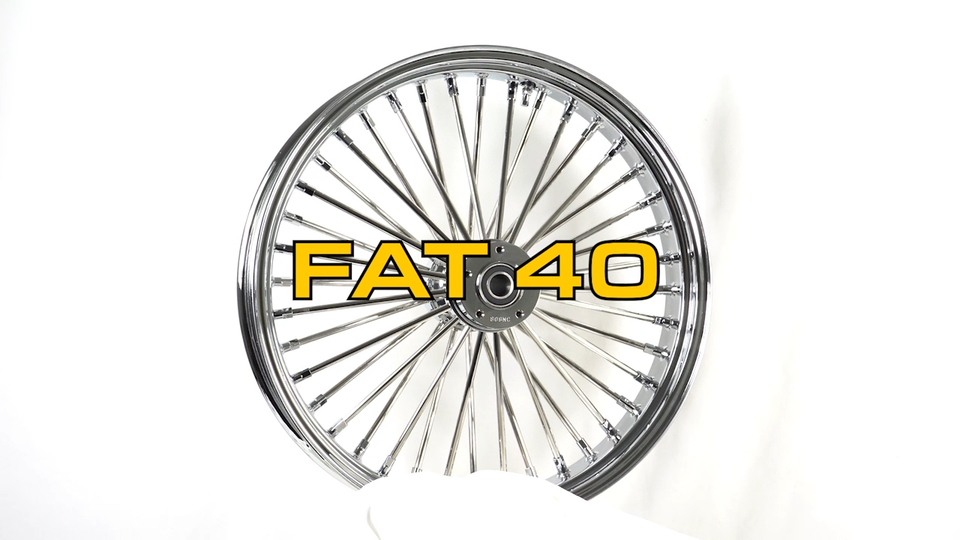 21" 21X3.5 FAT SPOKE WHEEL 40 STAINLESS SPOKES FOR HARLEY TOURING ...