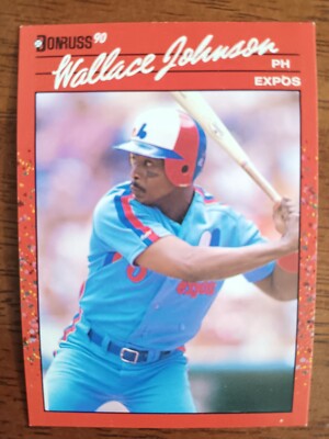 WALLACE JOHNSON MONTREAL EXPOS 1990 DONRUSS BASEBALL CARD #570 | eBay