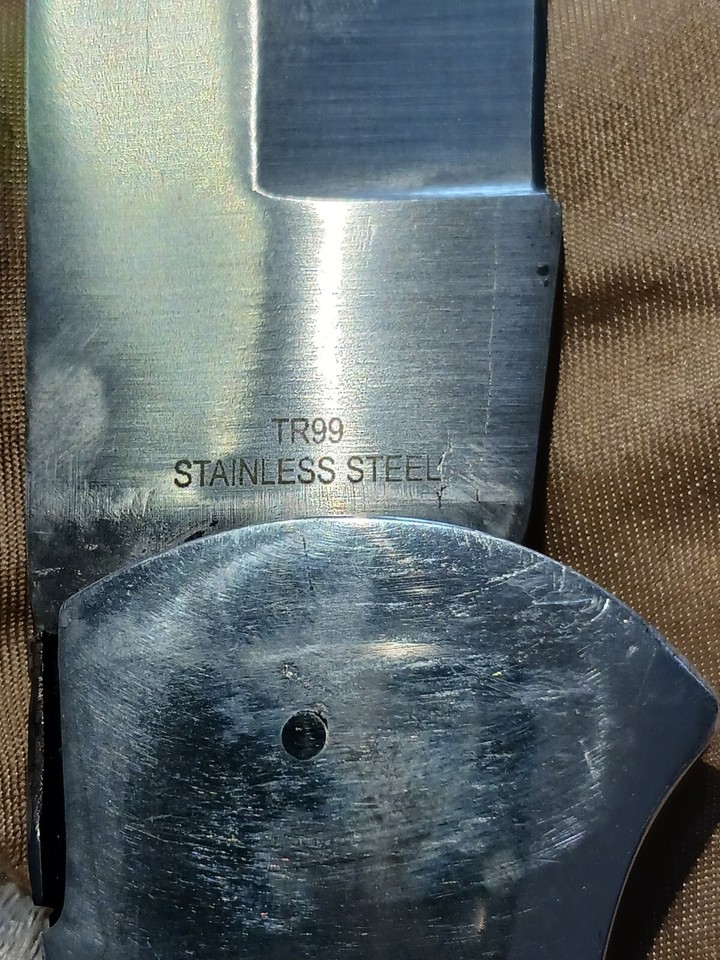 Giant Knife! Huge Timber Rattler Scarab Lock Back Folder! NEW - BIG ...