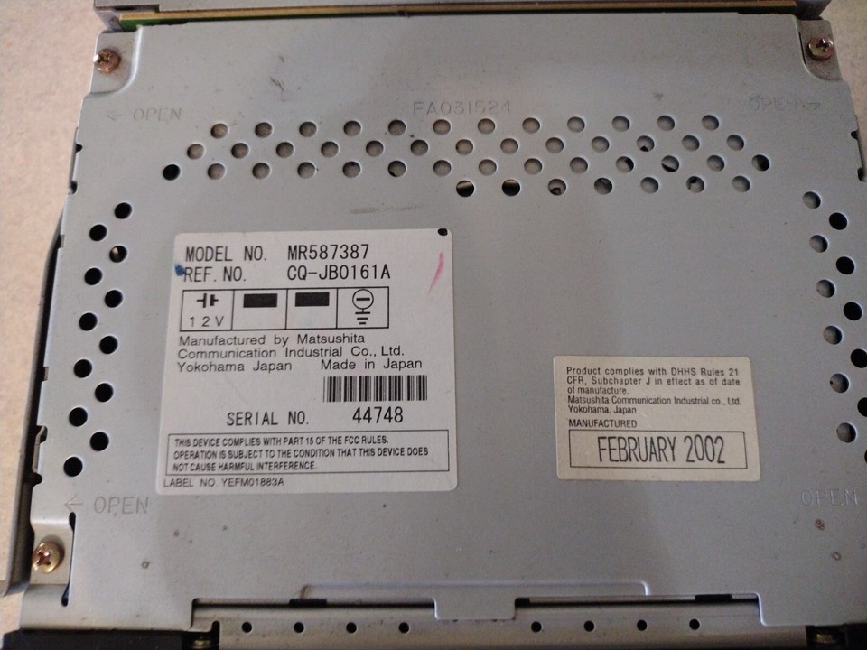 Audio Stereo Radio Receiver Am-fm-stereo-cd Player 2002 MONTERO | eBay