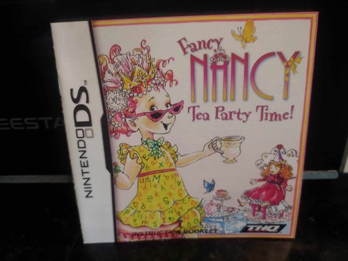 FANCY NANCY Tea Party Time DS Nintendo Game Original 2009 Manual ...