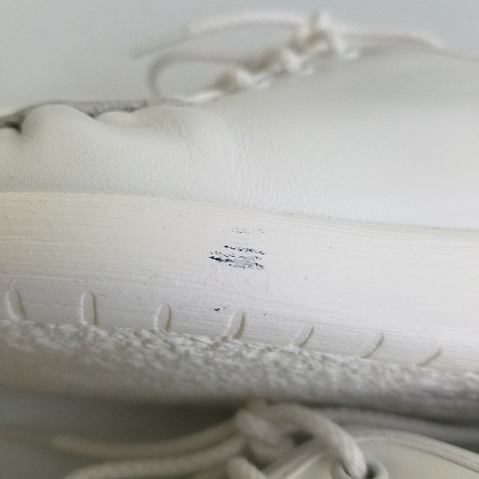 SAS SIESTA Moc Toe Lace Up White Leather Soft Step Shoes Womens 7.5 M ...