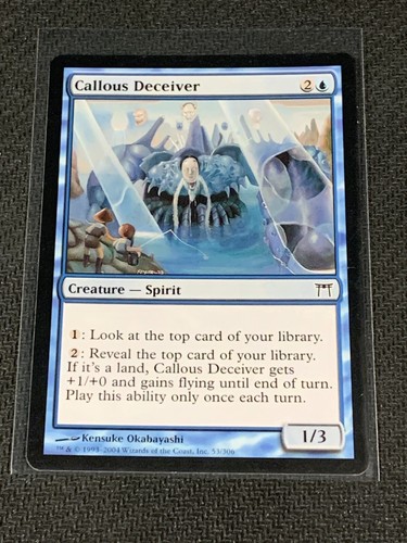 Magic the Gathering Champions of Kamigawa Callous Deceiver | eBay