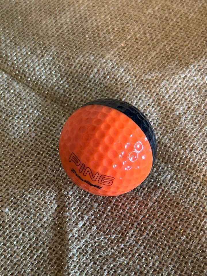New PING Two Tone Golf Ball - Black/Orange - Rare Collectible | eBay