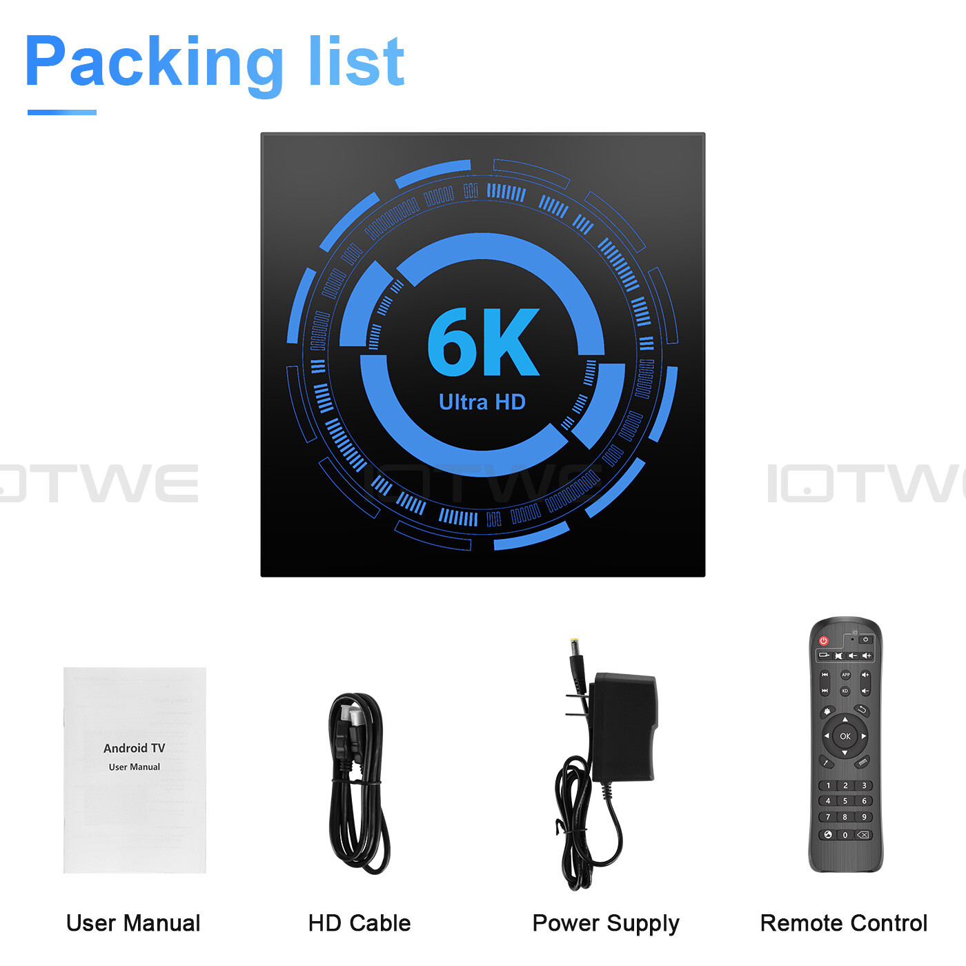 6K Smart TV BOX 4GB+32GB Android 12.0 5G Quad Core WIFI Netzwerk Media ...