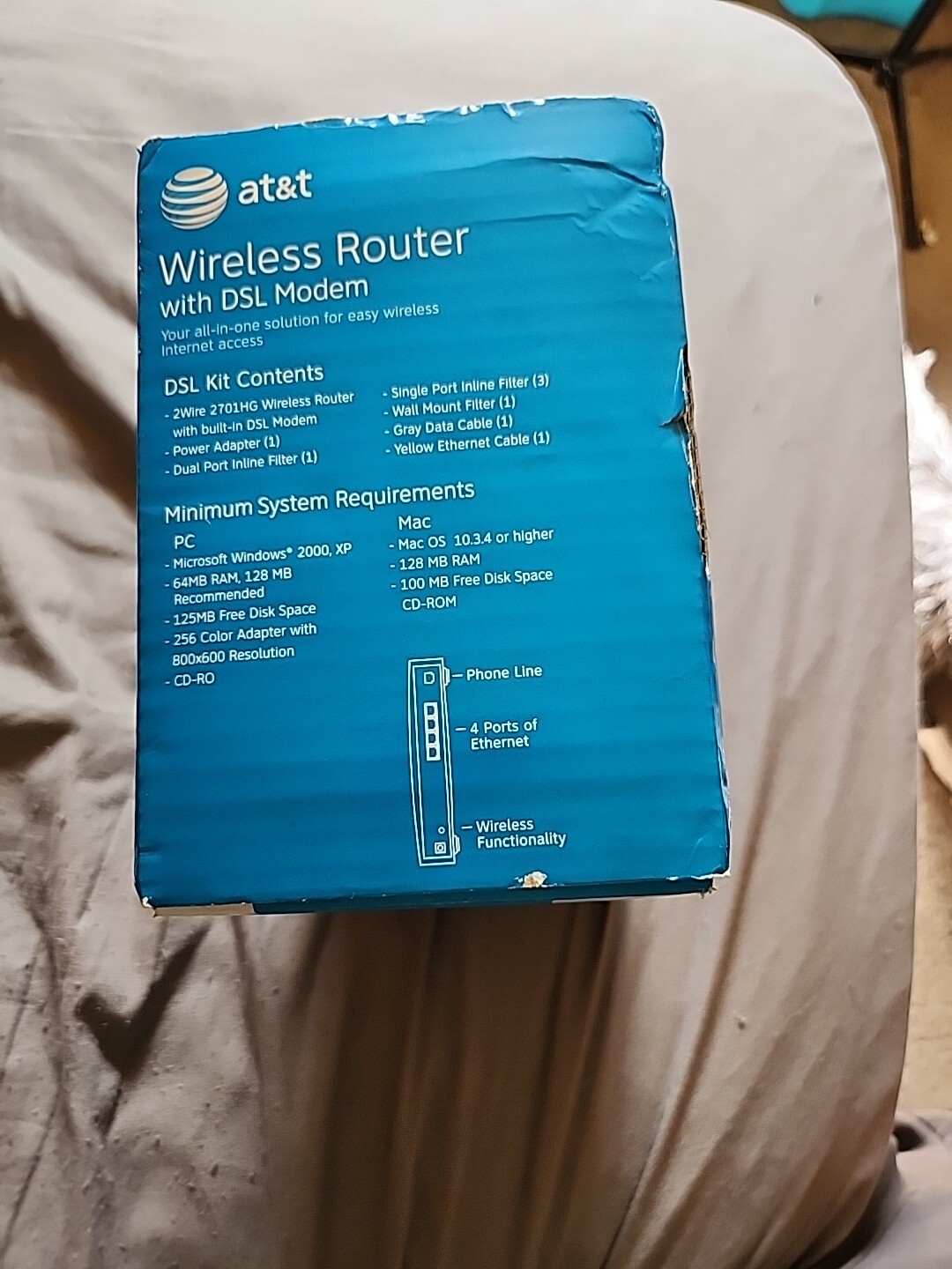 2Wire 2701HG-B 54 Mbps 4-Port 10/100 Wireless G Router for sale online ...