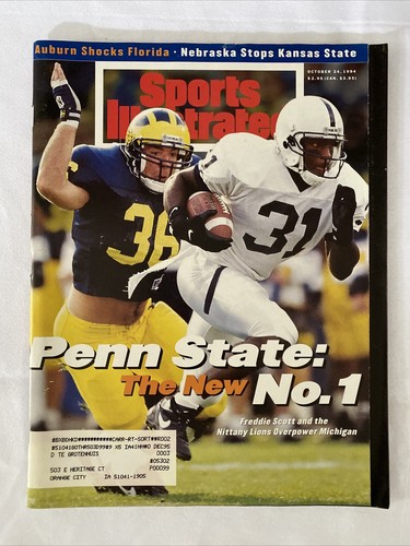 1994 October 24 Sports Illustrated Magazine Penn State Number 1 Now ...