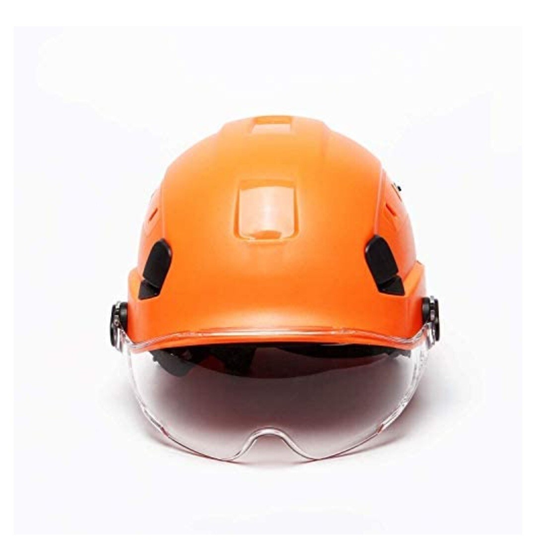 Arborist Tree Rock Safety Helmet Orange Climbing Aerial Work Hard Hat ...