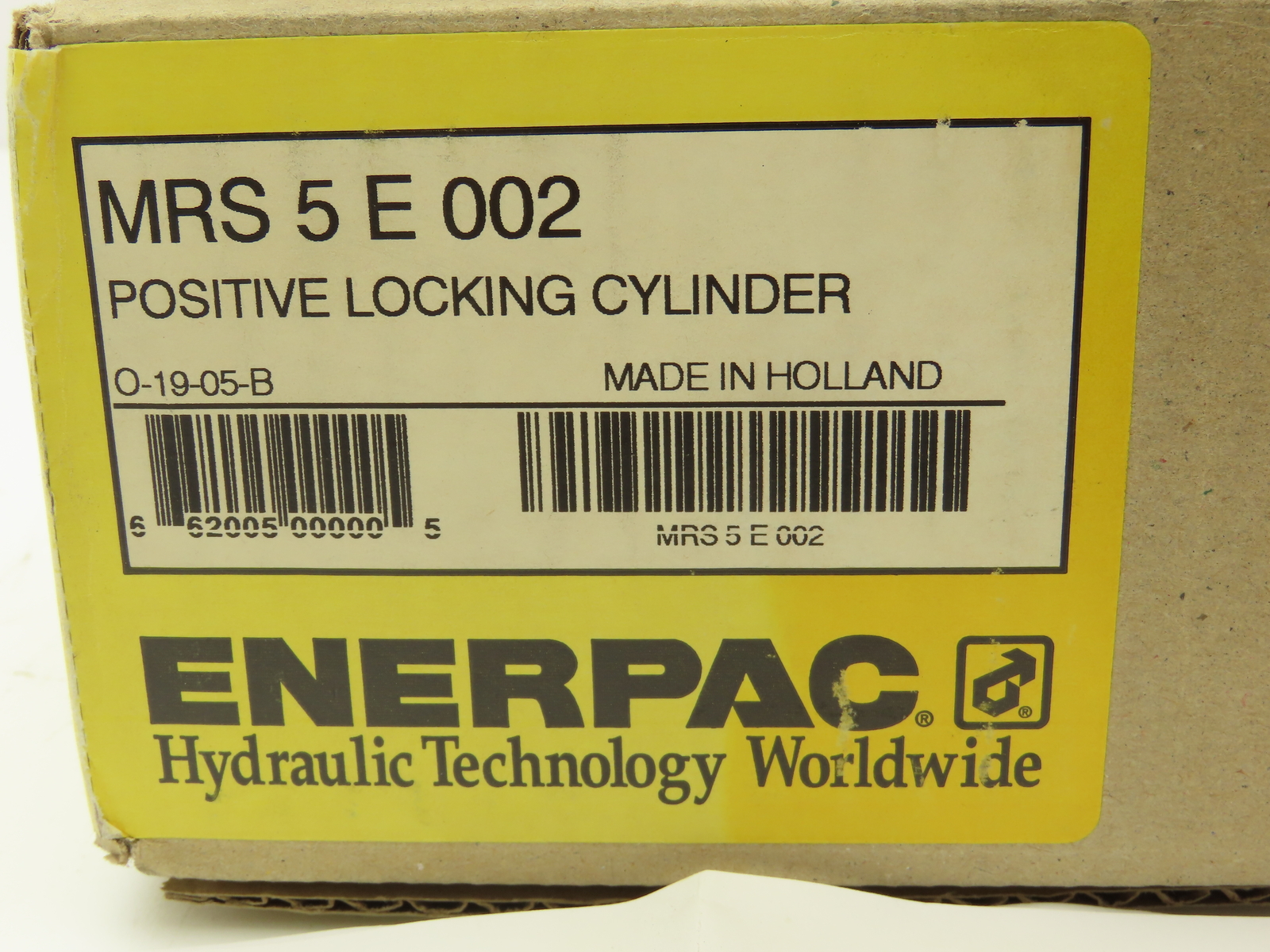 ENERPAC POSITIVE LOCKING CYLINDER MRS-5E002 ITEM #022220 E2-2 for sale ...