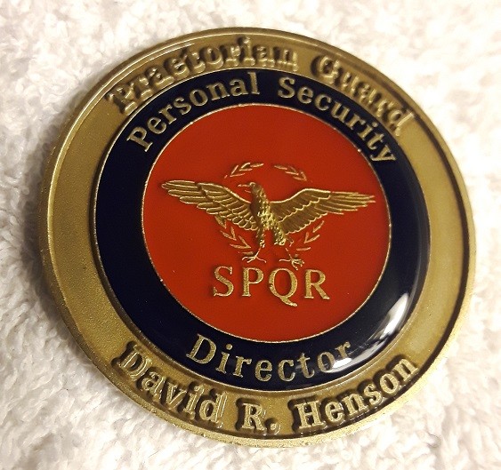 AUTHENTIC PRAETORIAN GUARD PERSONAL SECURITY DIRECTOR SPQR RARE ...