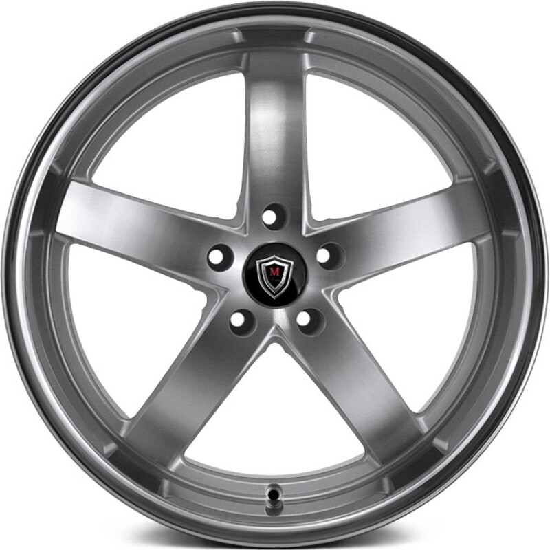 4 Wheels 22" M5330B 22x10.5 5x114.3 Silver 40ET 73.1CB ...