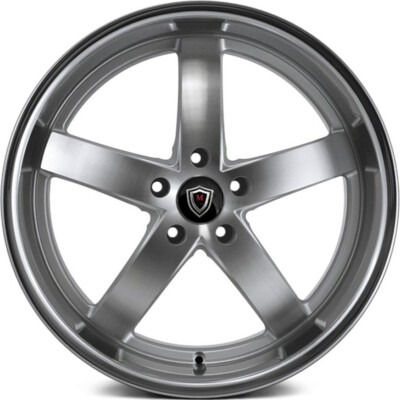 4 Wheels 22" M5330B 22x10.5 5x114.3 Silver 40ET 73.1CB ...