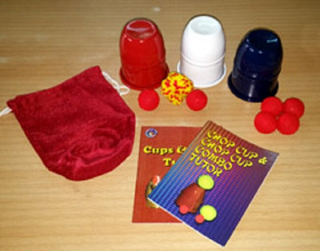 MAGIC TRICK & ILLUSION - CHOP CUP ( CUPS & BALLS ) COMBINATION ...
