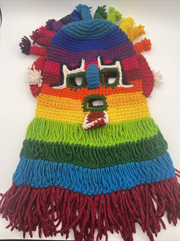 Vintage Handmade Aya Huma (Diablo Umo) Mask - Ecuador South America ...