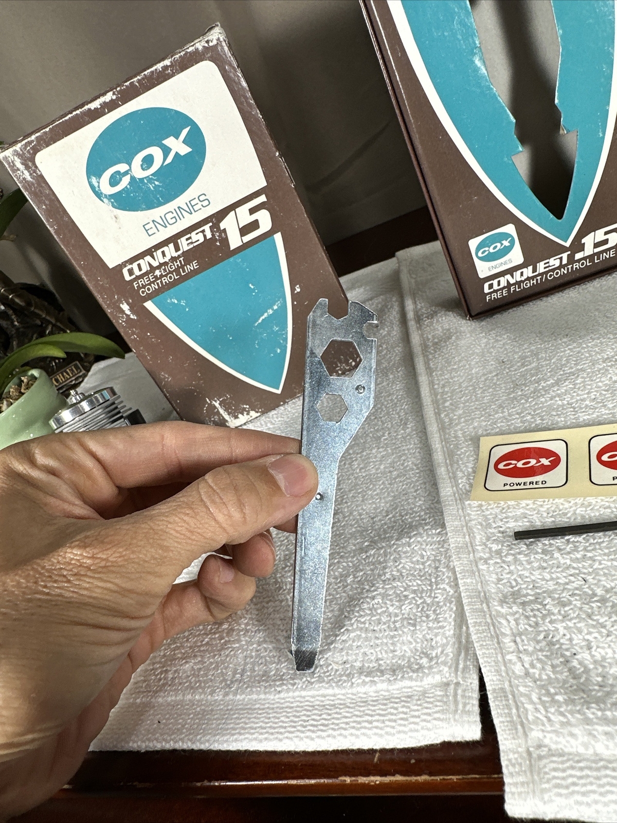 NEW Vintage COX Conquest 15 Engine #2800 Free Flight Control Line+Box+ExtrasRARE | eBay