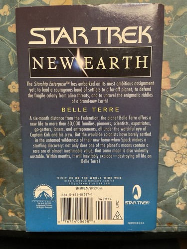 Star Trek #90: New Earth Bk. 2/6-Belle Terre by Dean Wesley Smith ...