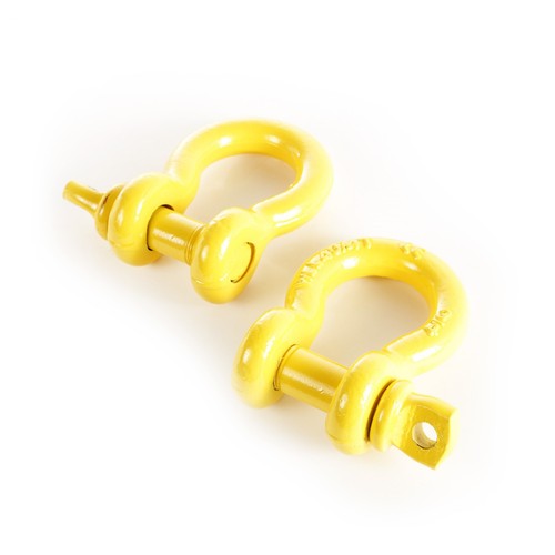 Rugged Ridge 11235.15 Pair of Universal 3/4" 13500 WLL Yellow D-Ring ...