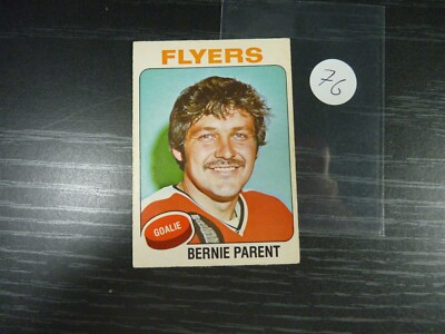 HOCKEY CARD OPC 1975 BERNARD PARENT PHILADELPHIA FLYER GOLAIE NO76 | eBay