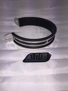 A16 Stainless Steel Motorcycle Exhaust Body Hanging Strap - 125mm x ...