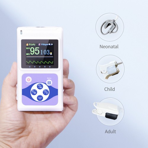 Pulse Oximeter Fingertip SpO2 Blood Oxygen Monitor 24hour Recorder 3 ...