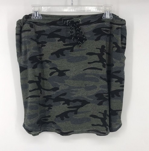 Sundry Size 3/Large Women's Camo Knit Pull On Drawstring Pockets Skirt ...
