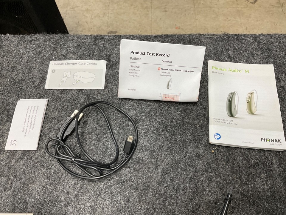 Phonak Audeo M90-R Pair Set Left Right Hearing Aids w/ Charger Case | eBay