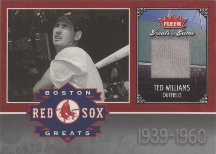 2006 Fleer Greats of the Game - Red Sox Greats Ted Williams #BOS-TW ...