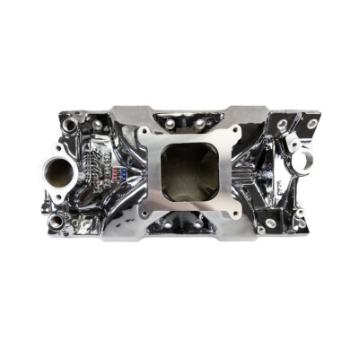 Edelbrock 2975-CP Small Block Chevy V8 Victor Jr Intake Manifold Chrome ...