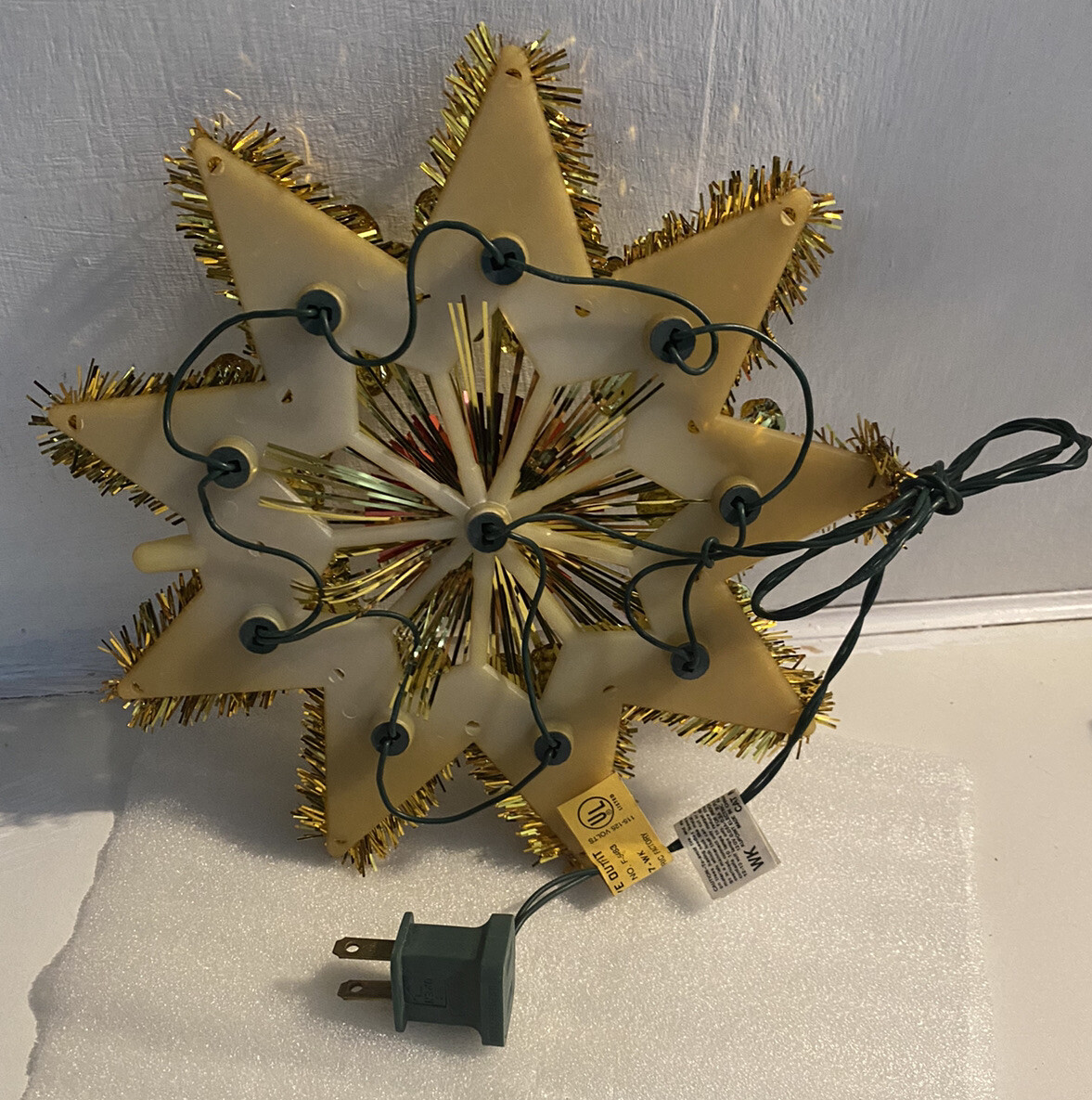 Christmas Tree Topper LIGHTED Electric Star Tree Top | eBay
