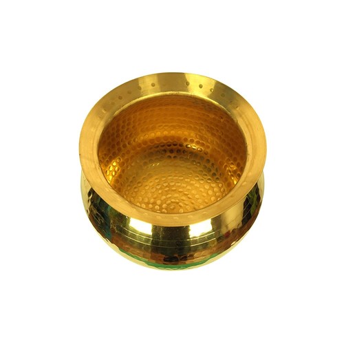 Small Size Brass Handi for Cooking Food, Biryani (Water Capacity: 2 ...
