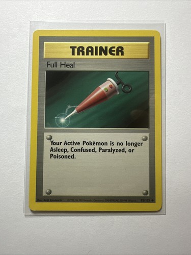 Base Set Full Heal 82/102 Pokemon Trainer Card | eBay