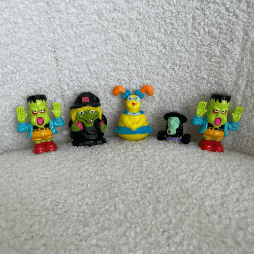 5 Vintage Small Toys McDonald's1991 Witch Gravedale High Frankentyke ...