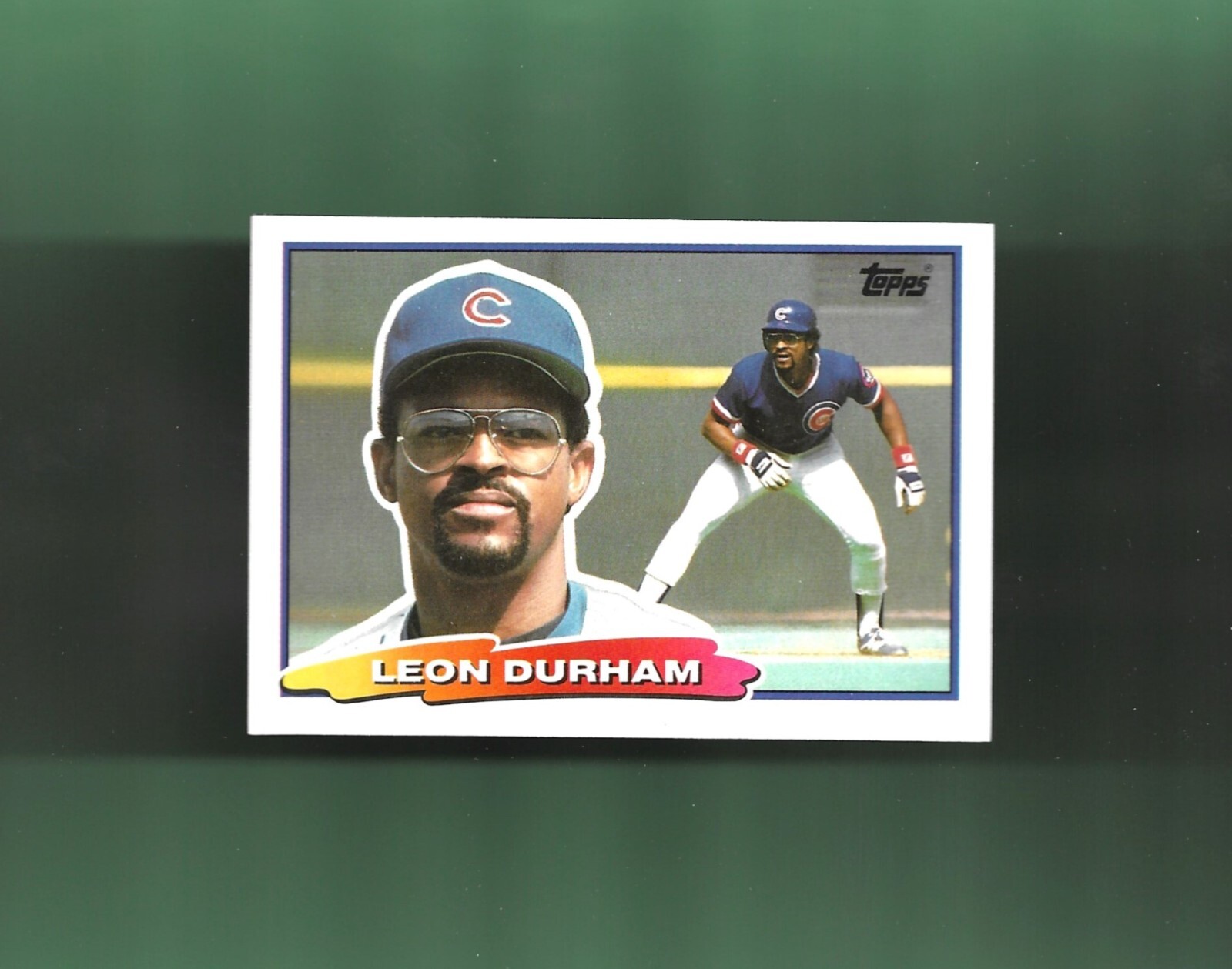 1989 Topps BIG Card # 42 LEON DURHAM CHICAGO CUBS SHARP! | eBay