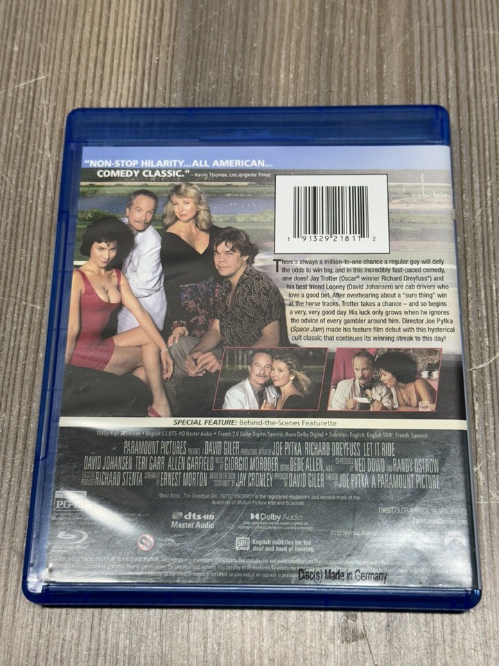 Let It Ride (Blu-ray, 1989) RICHARD DREYFUSS 191329218112 | eBay