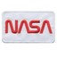 NASA Script Logo White Box Embroidered Iron On Patch | eBay