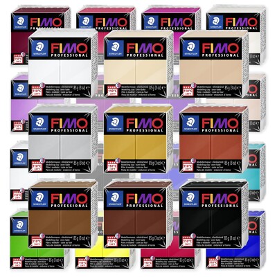 FIMO PROFESSIONAL POLYMER MODELLING OVEN BAKE CLAY 85g COLOUR PACKS ...